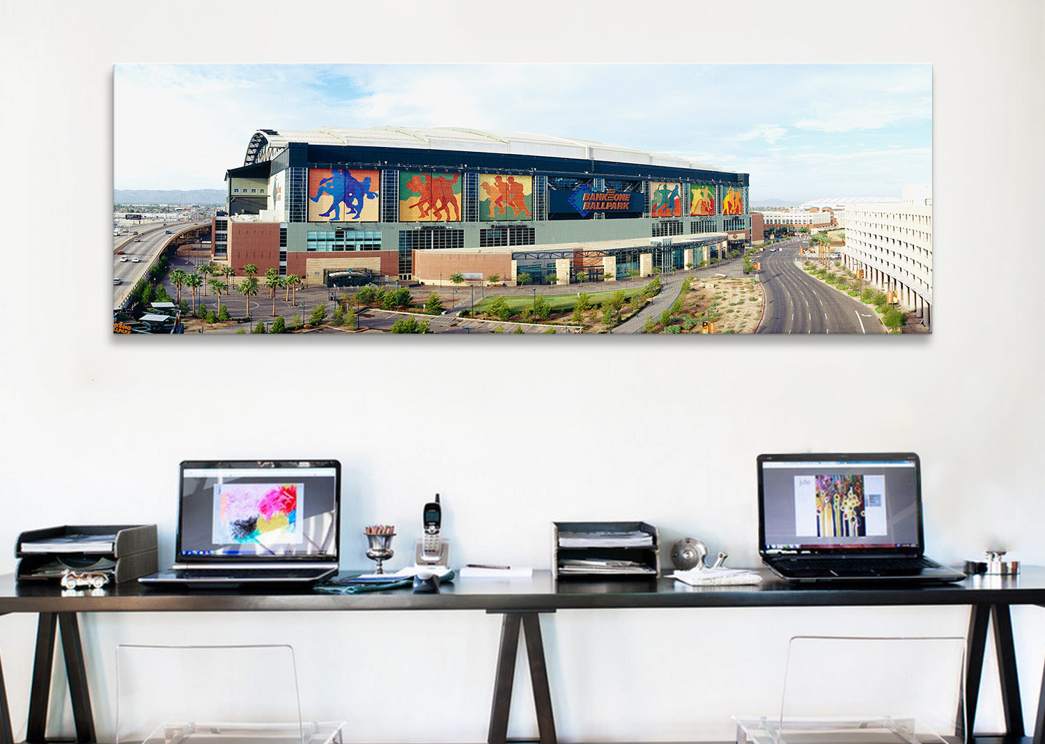 Ebern Designs Panoramic Bank One Ballpark, Phoenix, Arizona - Wrapped ...
