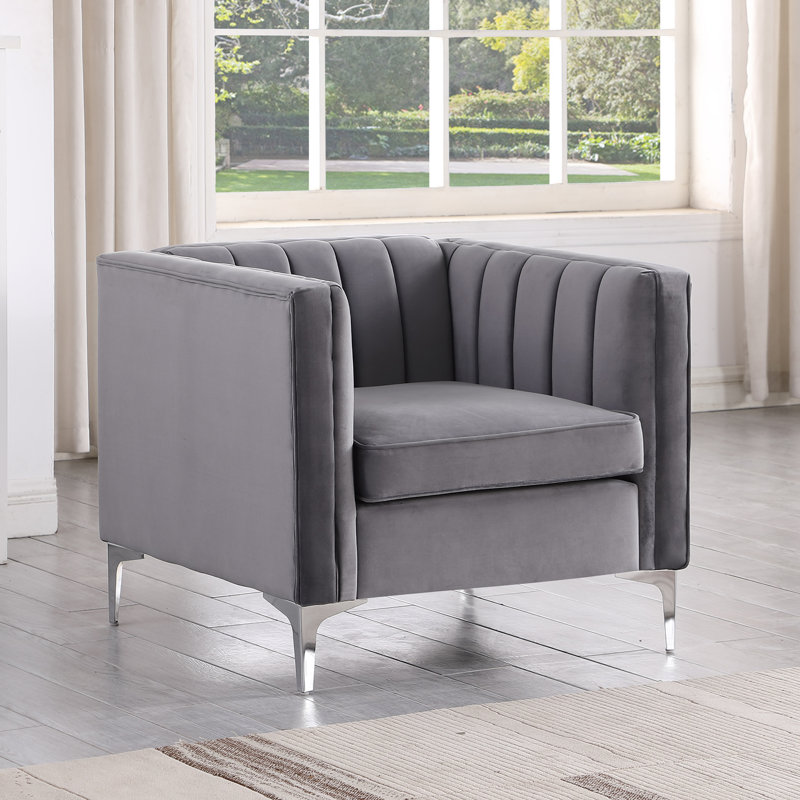 Mercer41 Dippolito Velvet Club Chair & Reviews | Wayfair