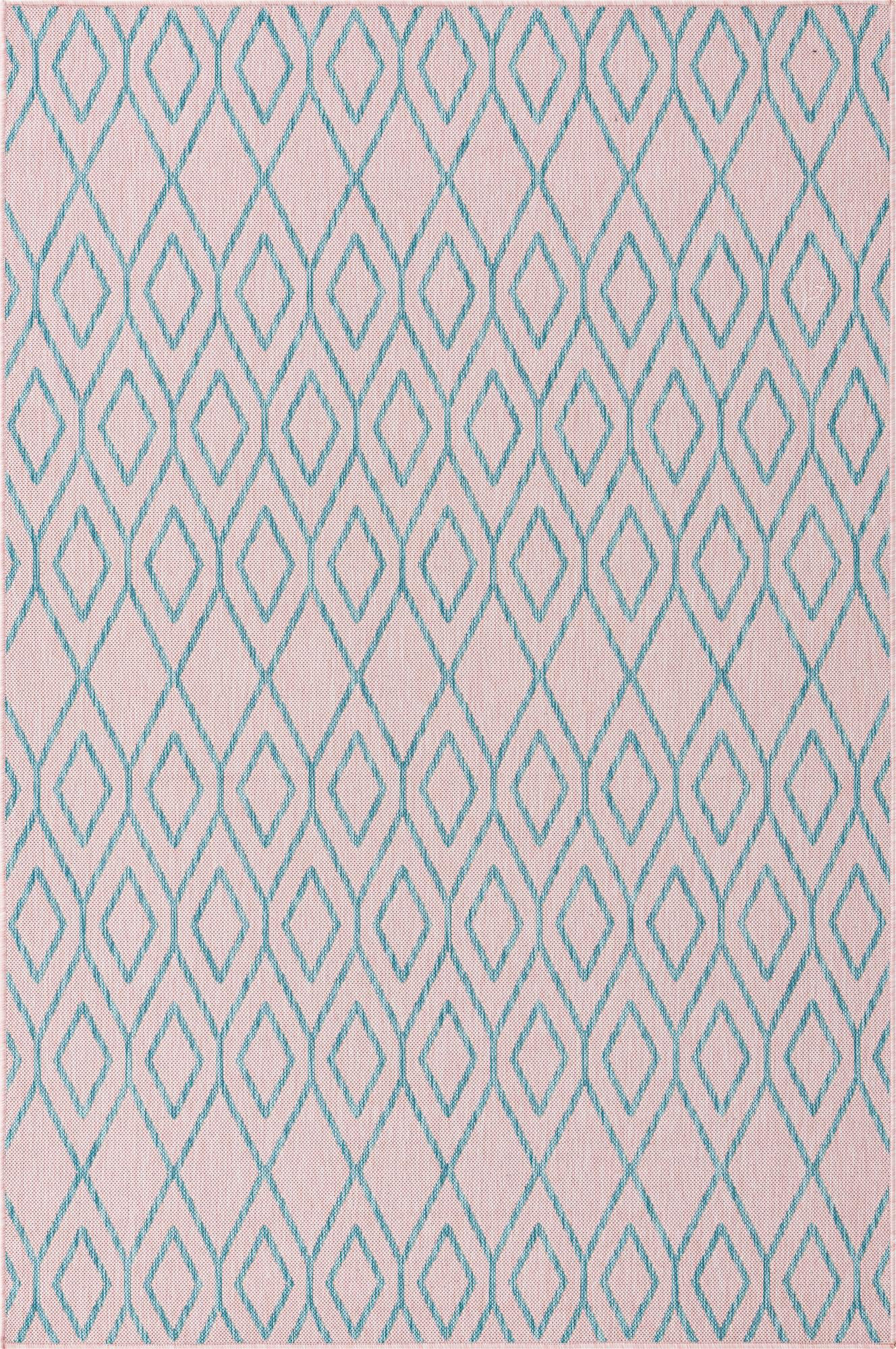 George Oliver Outdoor Destiny Area Rug Pink Color | Wayfair