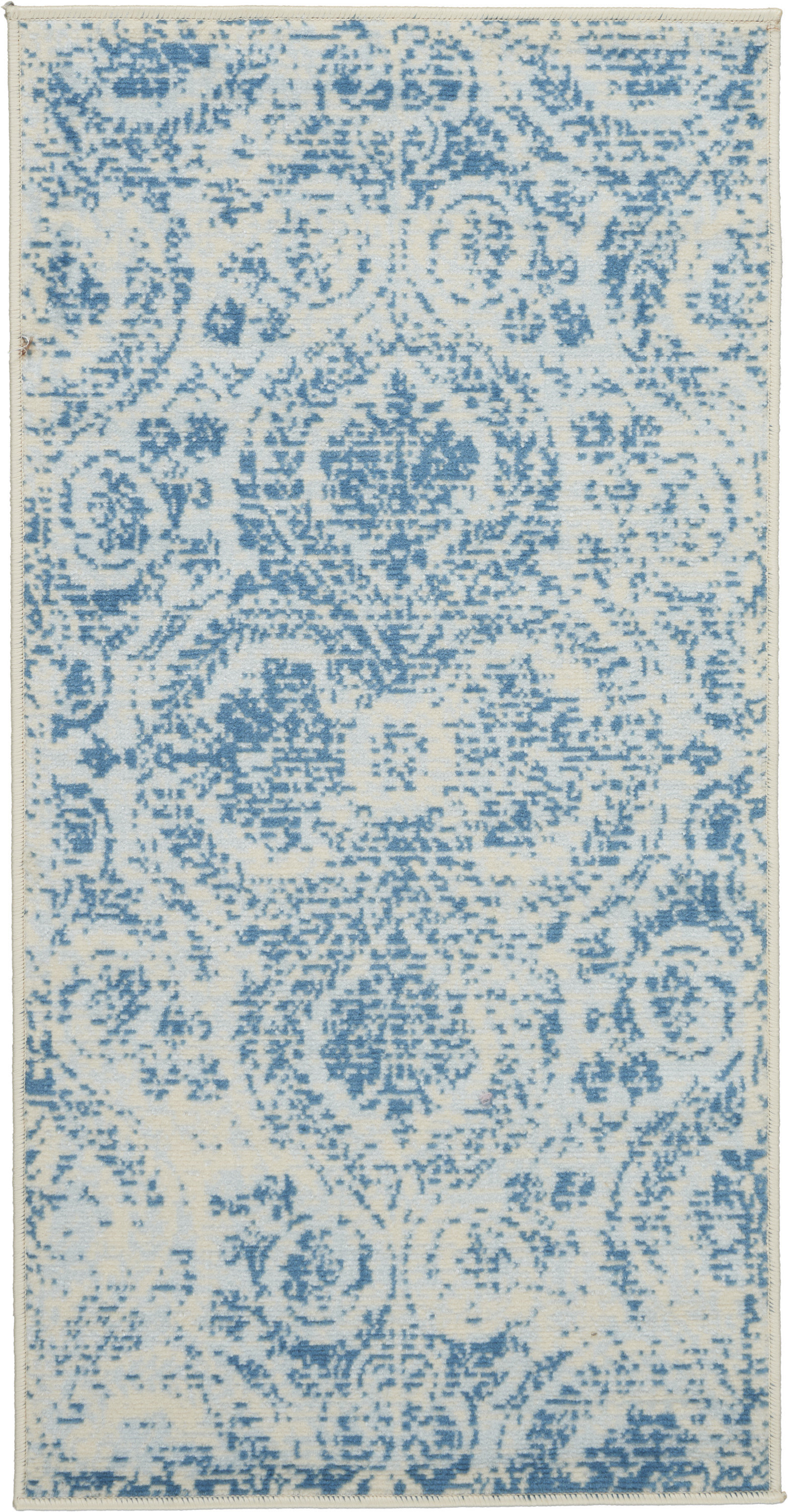 Bungalow Rose Sheron Contemporary Modern Blue Area Rug | Wayfair