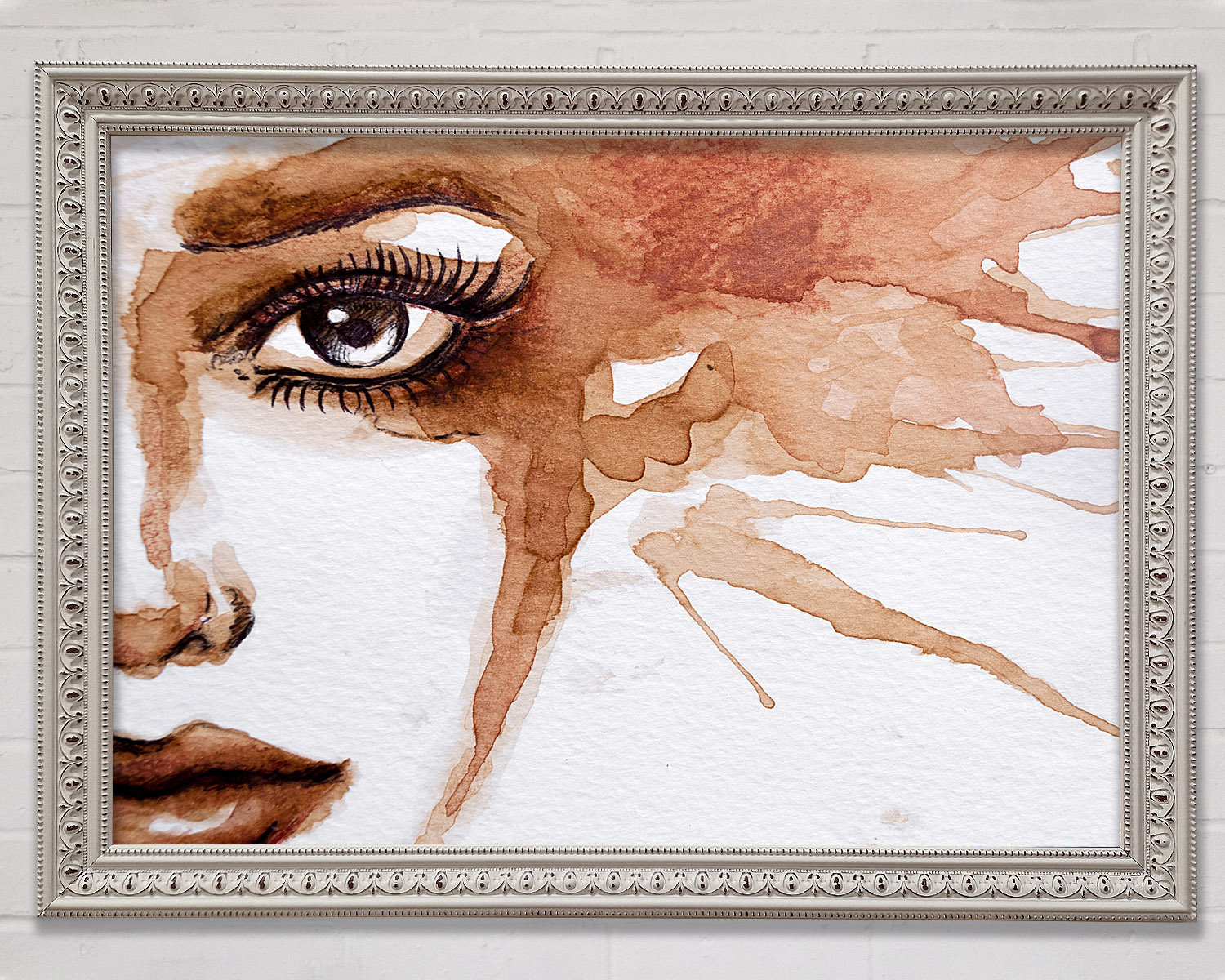 Bright Star Watercolour Sepia Face - Print | Wayfair.co.uk
