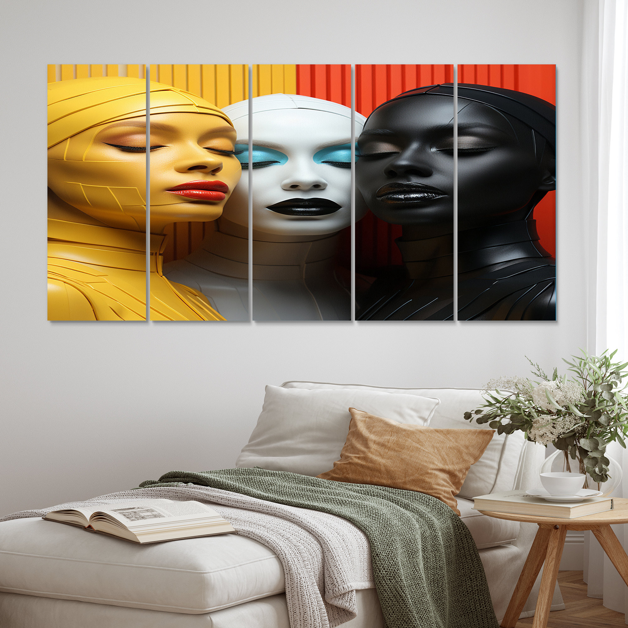 Latitude Run® Three Goddesses Of Universal Unity - Yoga Wall Art Living ...