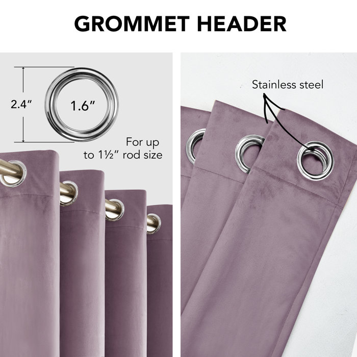 Mercer41 Trenady Polyester Blackout Curtain Pair | Wayfair