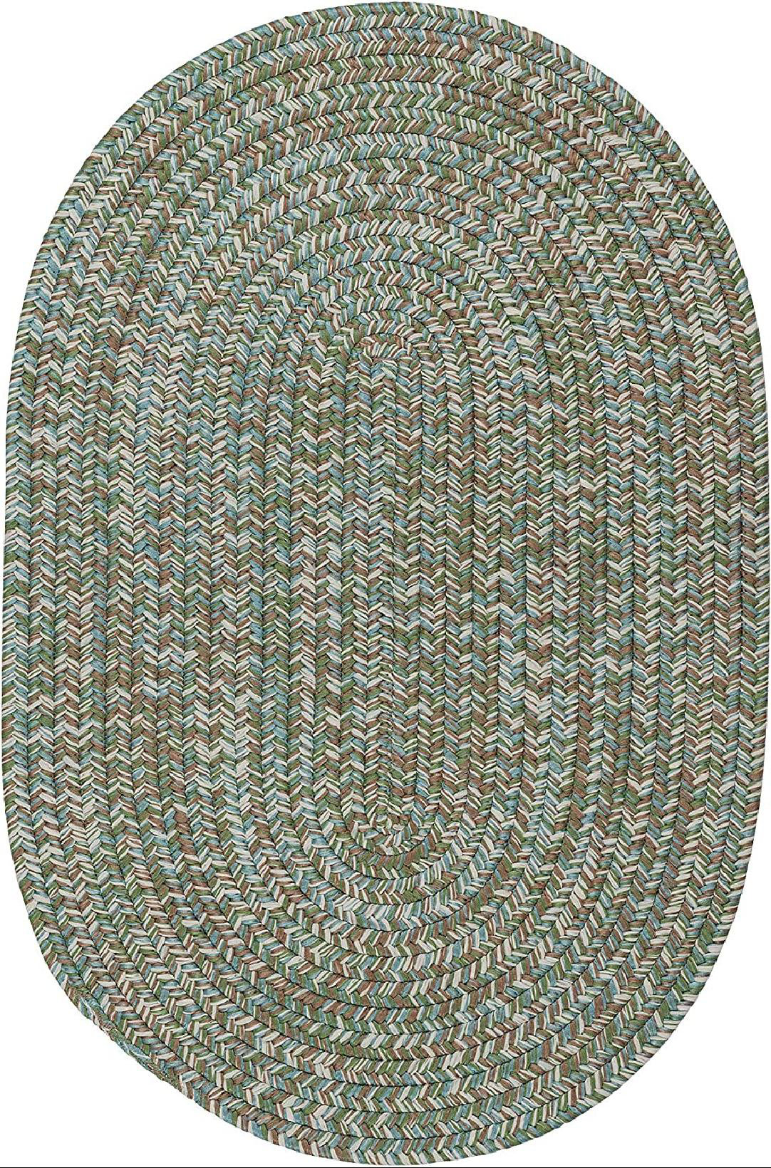 Gracie Oaks Ceriah Hand Braided Oval 2'12" x 3' Wool Area Rug in Light ...