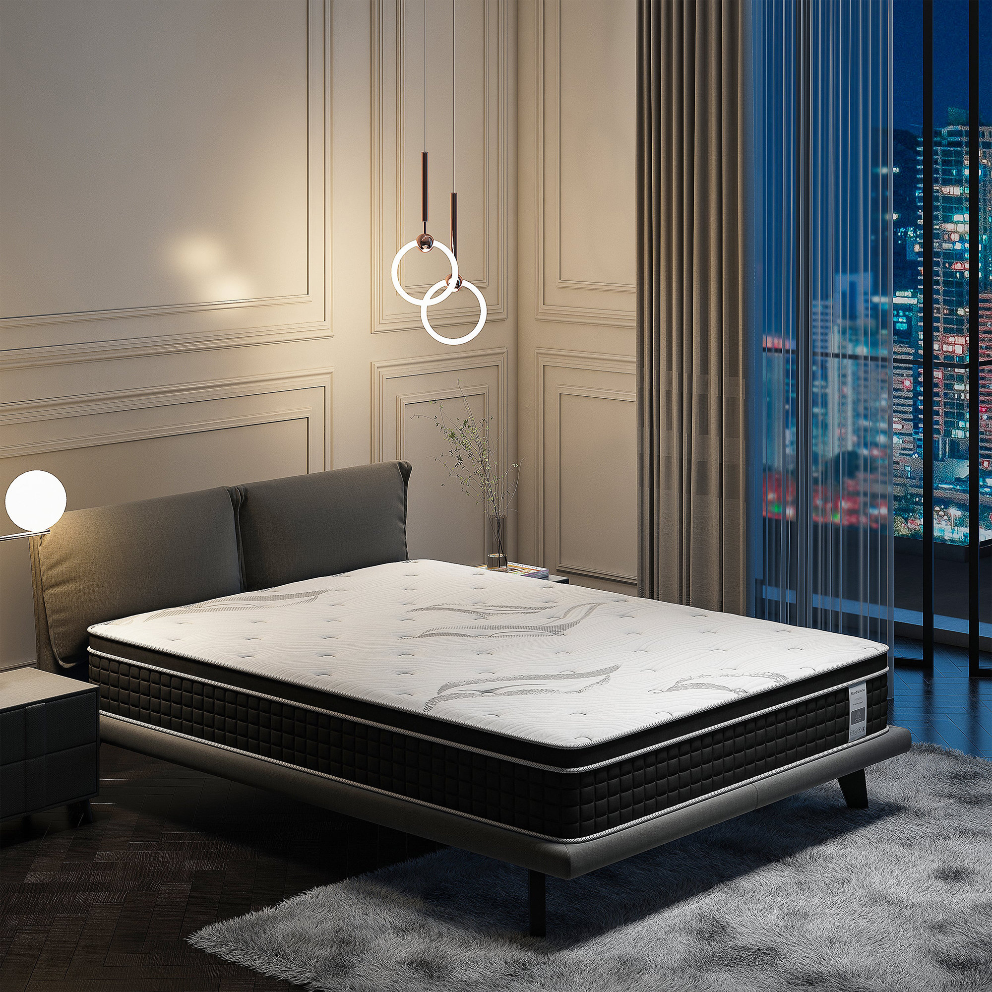 Alwyn Home Gastonville 12" Gel Memory Foam Mattress & Pressure Relief ...