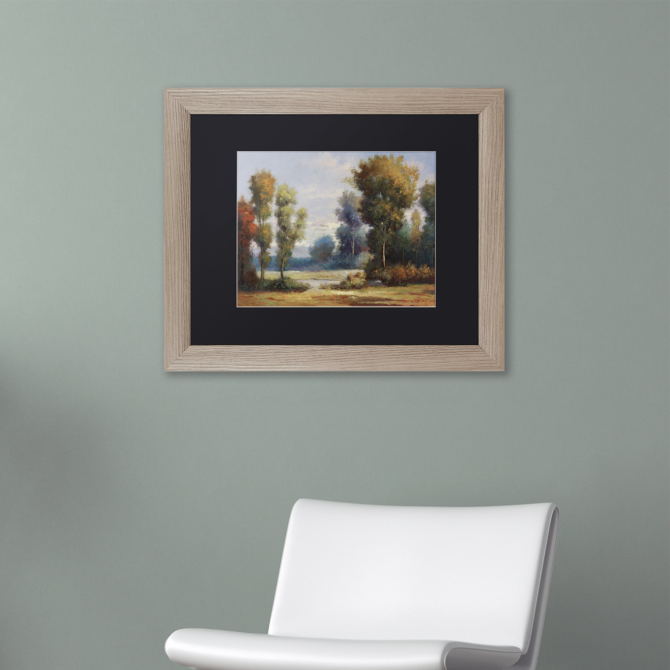 Trademark Fine Art 'Memory Lane' Framed Painting Print on Canvas ...
