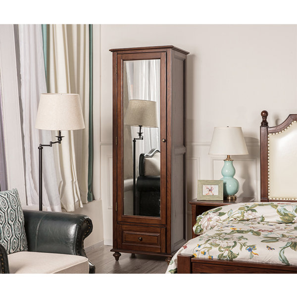 Dainty Table TM624056039695DT&Color Solid Wood Rectangle Floor Mirror ...