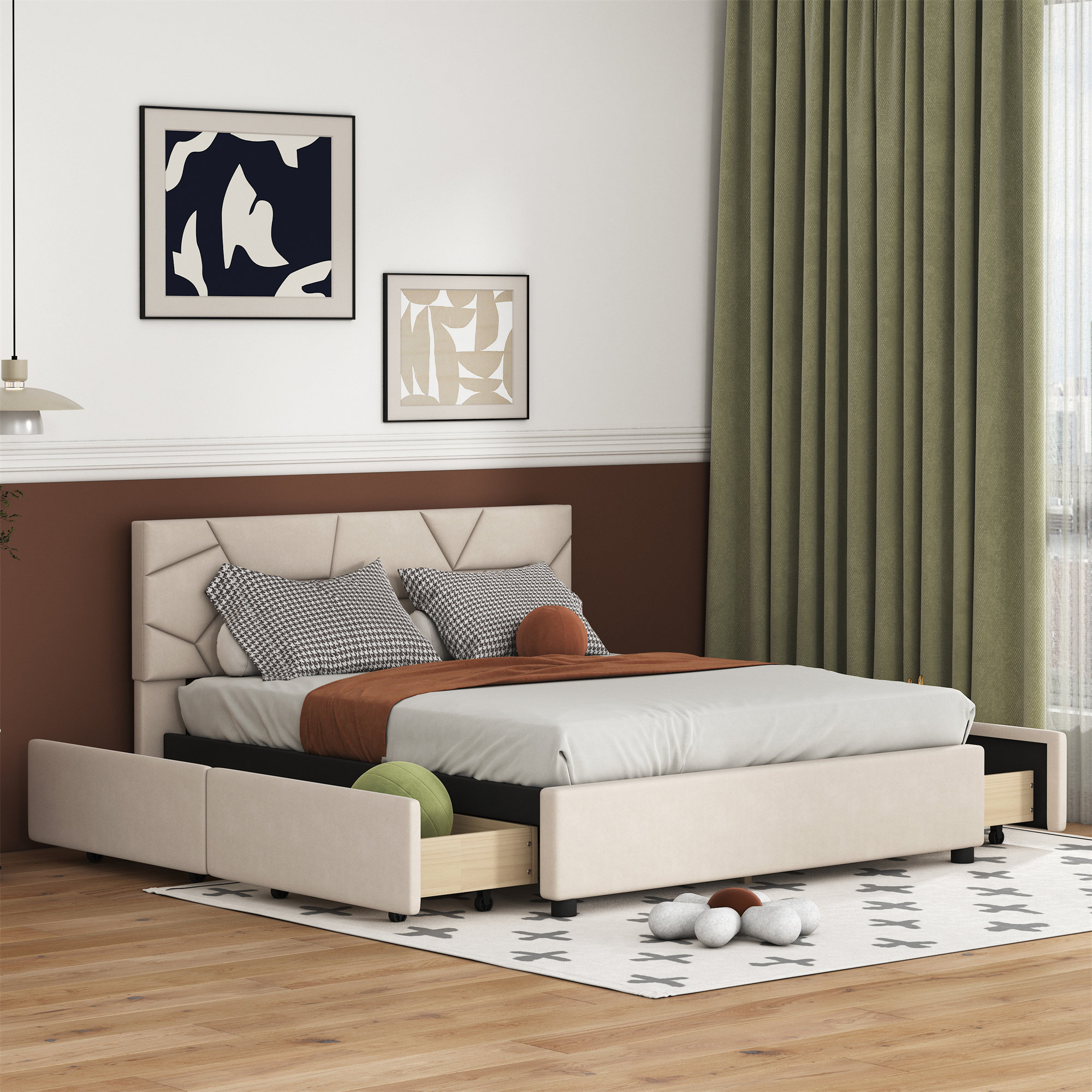 Latitude Run® Queen Storage Platform Bed | Wayfair
