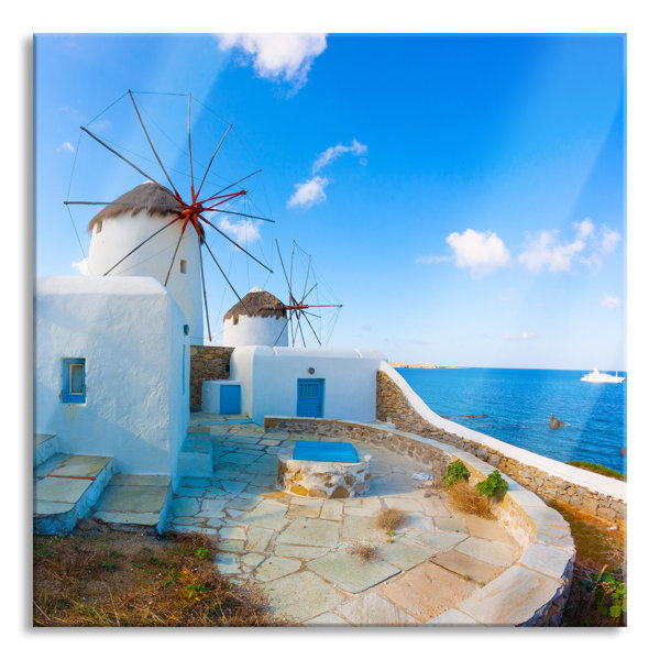 Highland Dunes Windmills in the Mediterranean - Unframed Photograph on ...