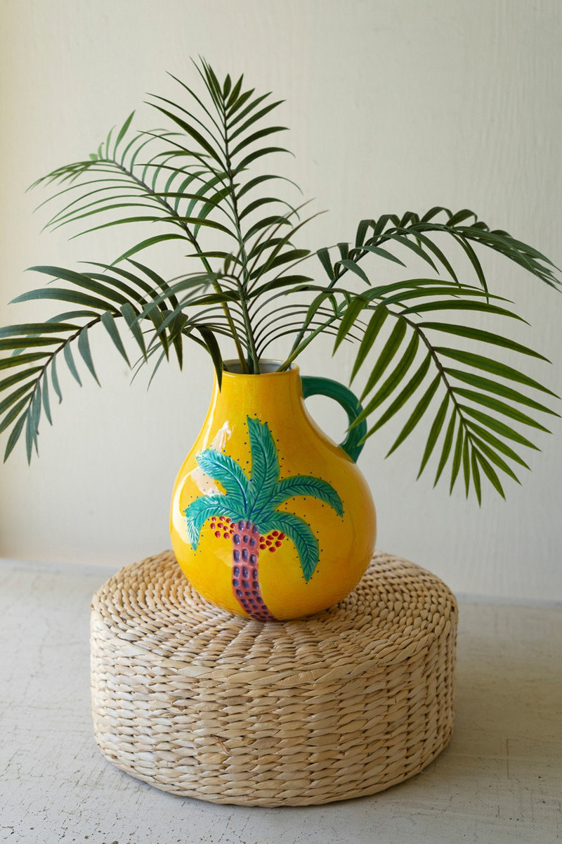 Lark Manor Ceramic Palm Tree Glyndon With Handle (Min 2) - Wayfair Canada