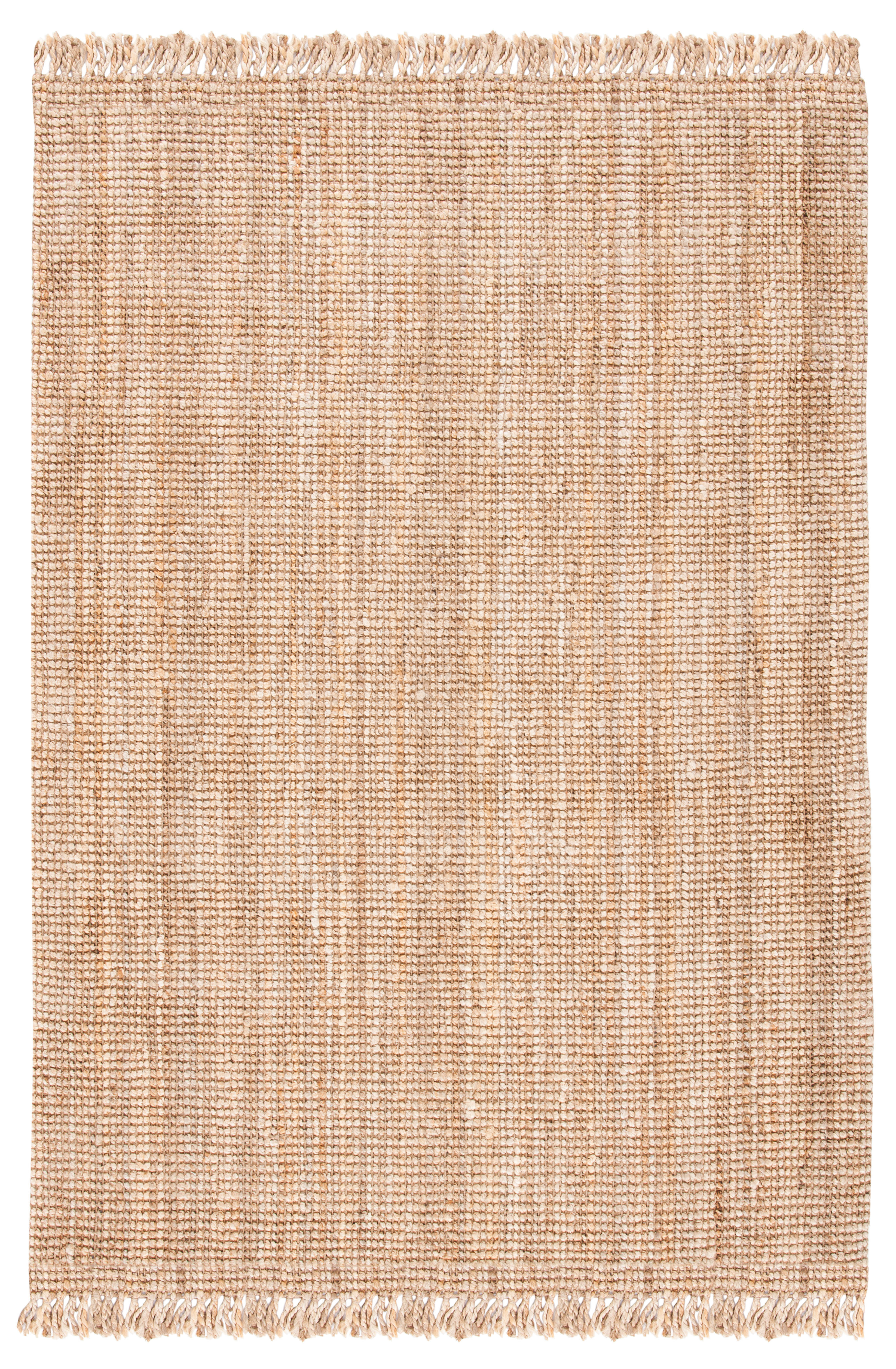 Highland Dunes Lin Natural Fibre Hand Woven Jute Rug & Reviews ...