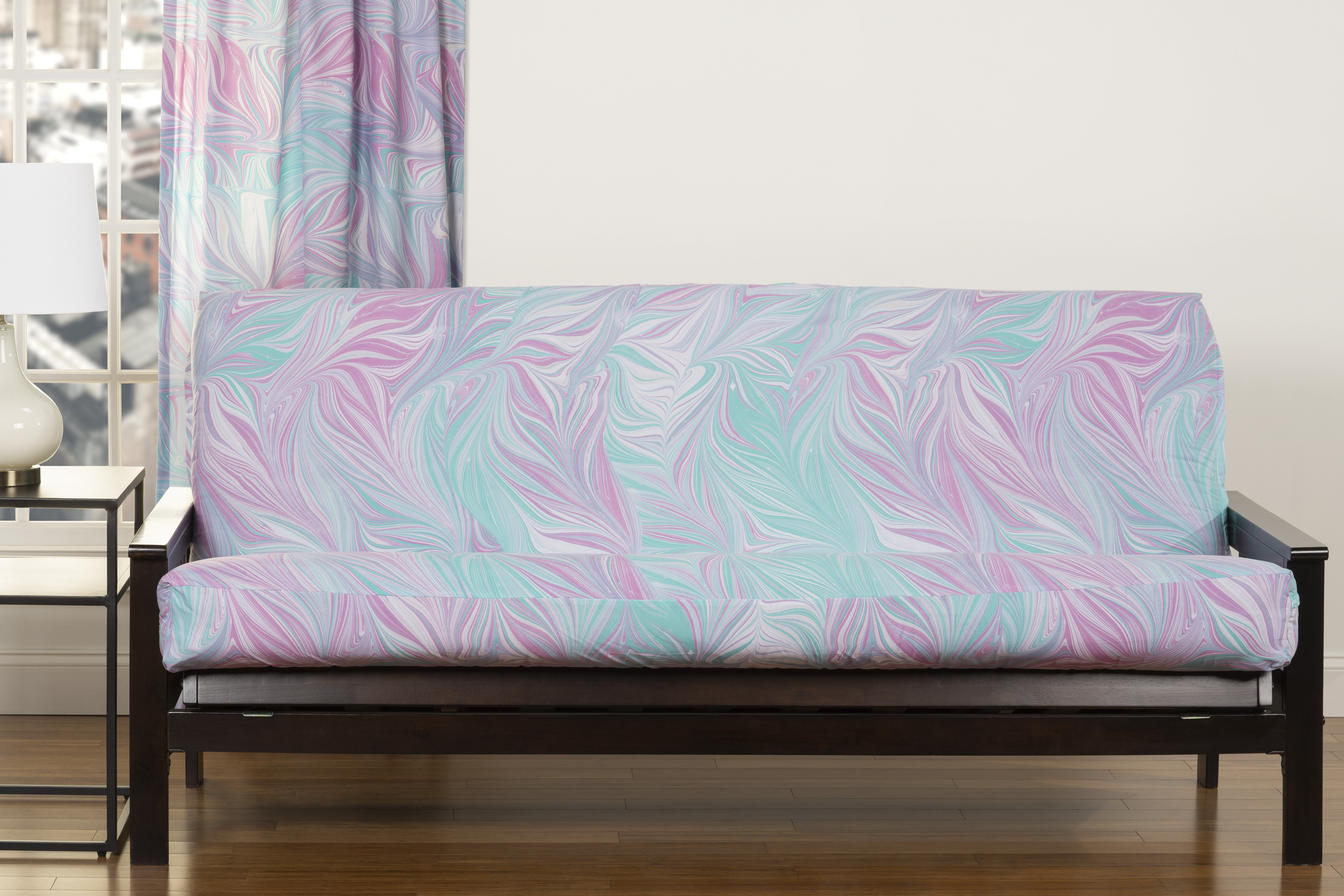 THE ART OF MARBLING Verona Box Cushion Futon Slipcover - Wayfair Canada