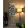 VIMA (Pebbles) Decorative Wall Panel - 48"L x 24"W, White Color PVC ...