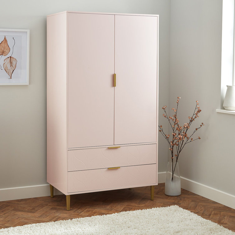Fjørde & Co Adams 2 Door Manufactured Wood Wardrobe & Reviews | Wayfair ...