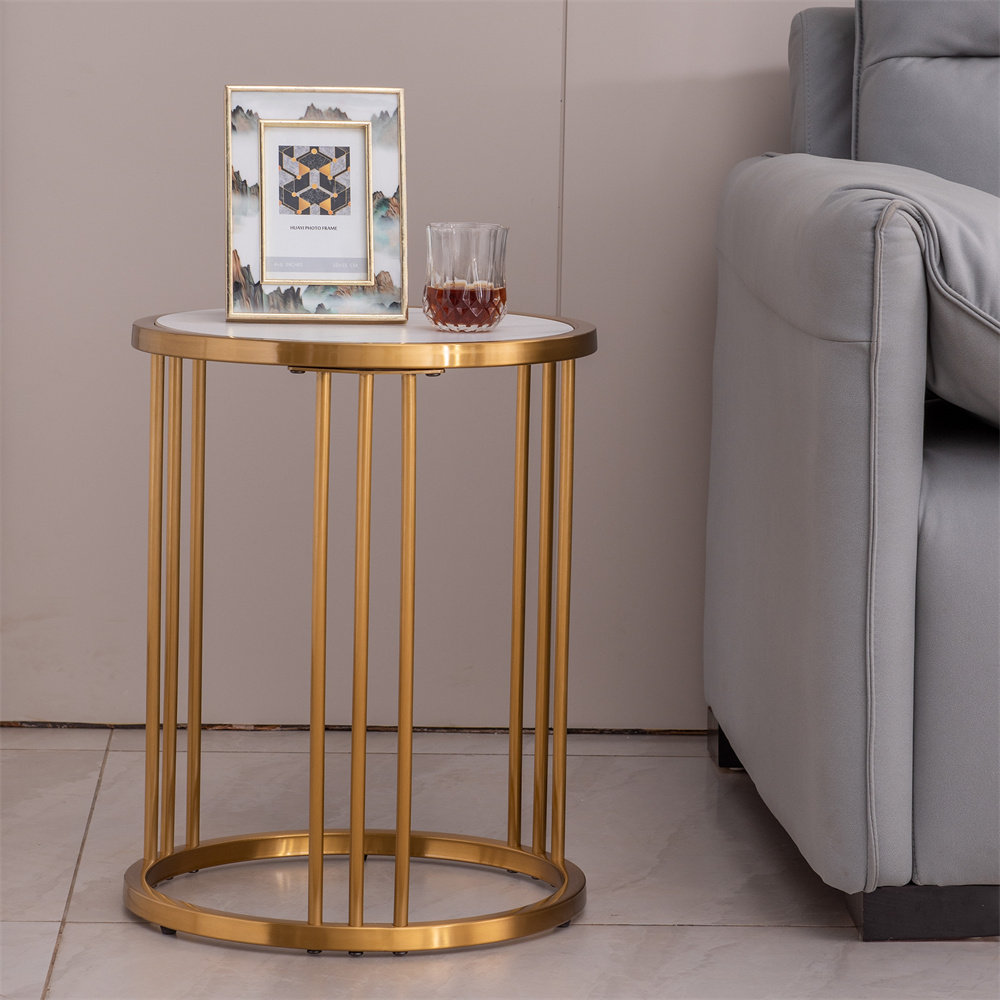 Mercer41 Fotina Stone Top Coffee Table - Wayfair Canada