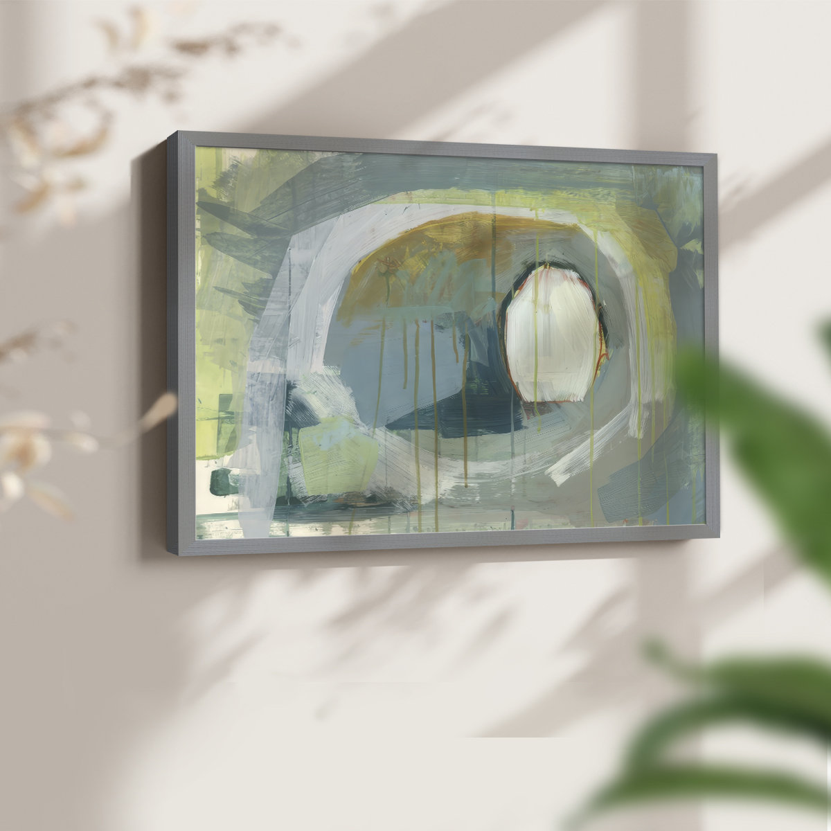 Wrought Studio™ Blue Nest II -Framed Print - Restickable | Wayfair