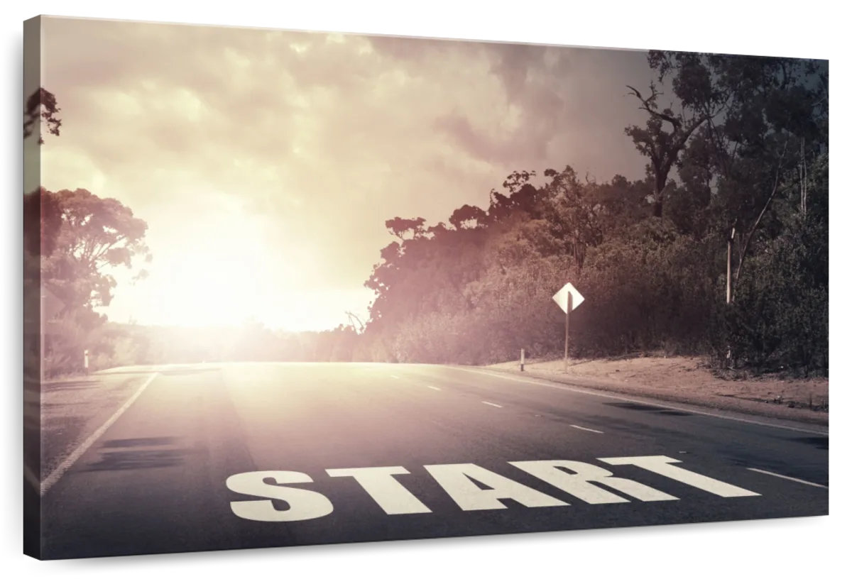 Ebern Designs Tergel Start Road Typography | Wayfair