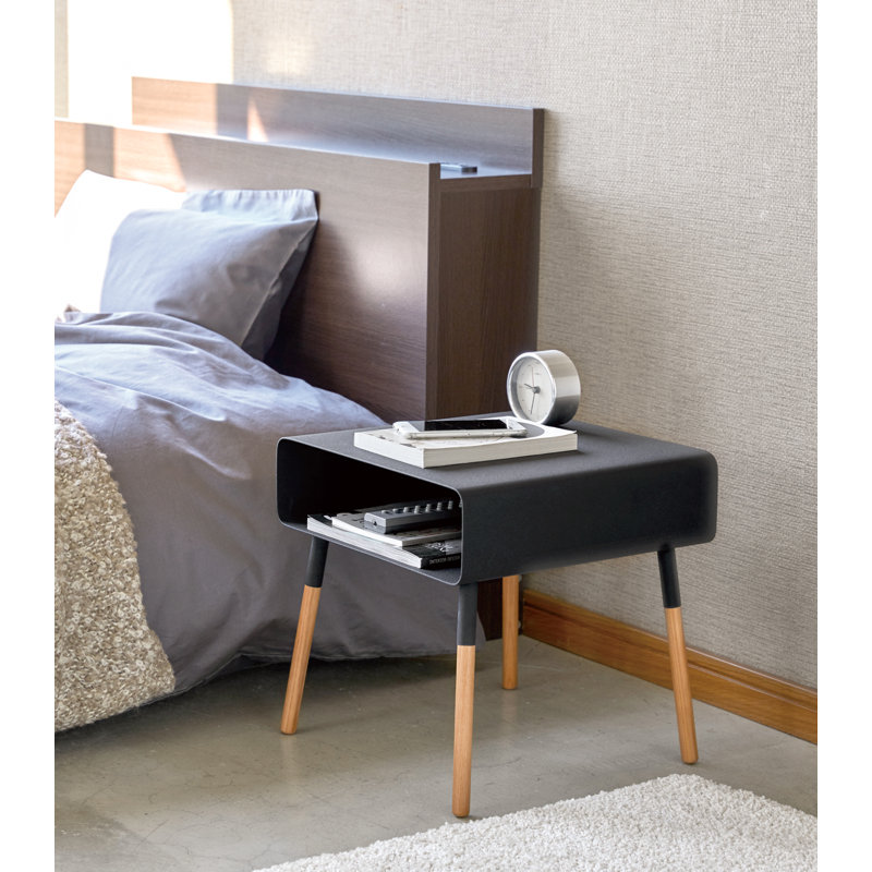Yamazaki Home Plain Yamazaki Home Side Table With Storage Shelf, Living ...
