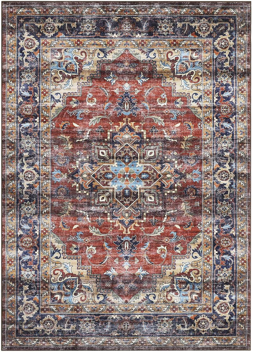 Canora Grey Washable Runner Rug, Entryway Rug Bohemian Vintage Tribal ...