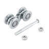 JOYDING 4Pcs Sliding Track Rollers Double Wheel Sliding Track Roller ...