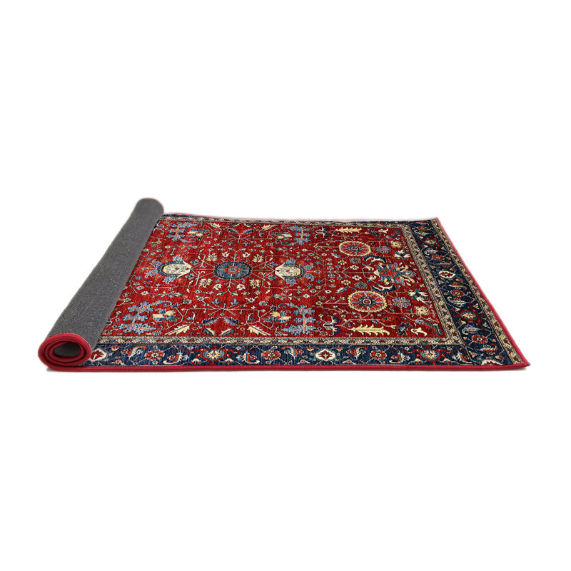 Bungalow Rose Oriental Red/Blue Area Rug | Wayfair