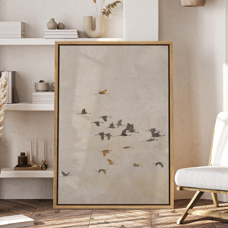 framed bird wallpaper