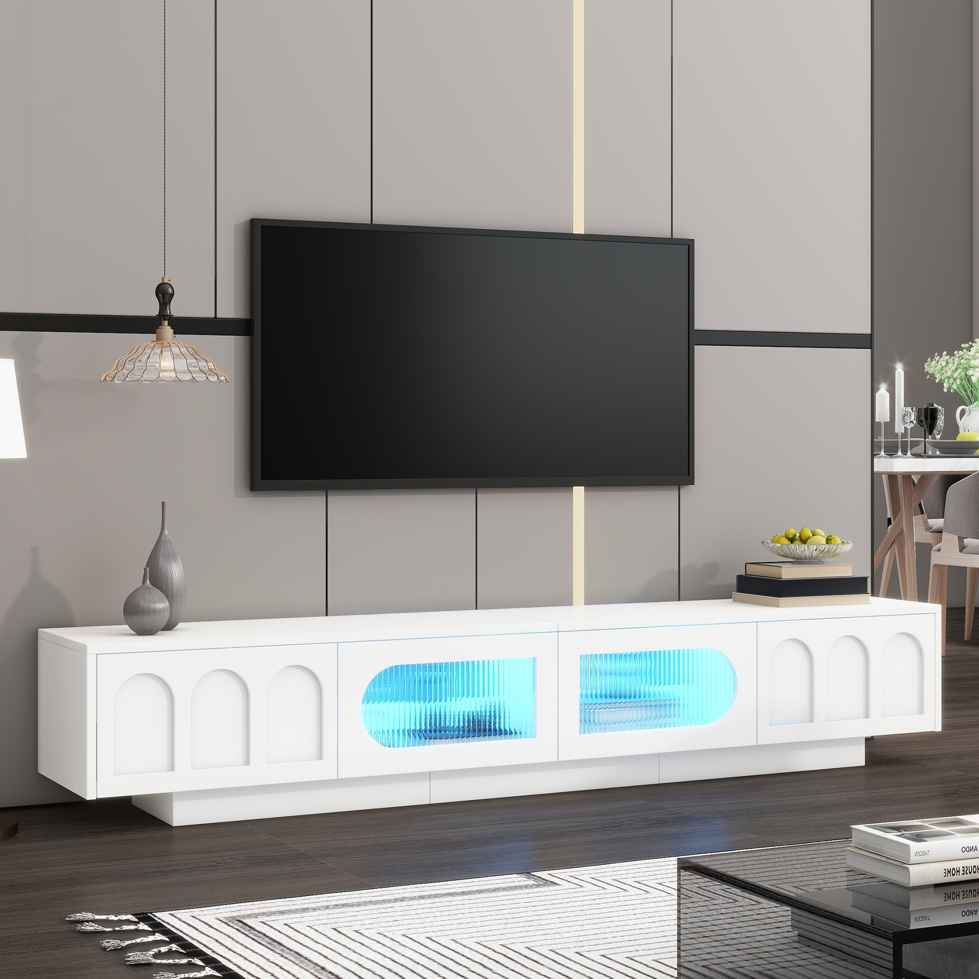 Wrought Studio 86.6'' Media Console - Wayfair Canada