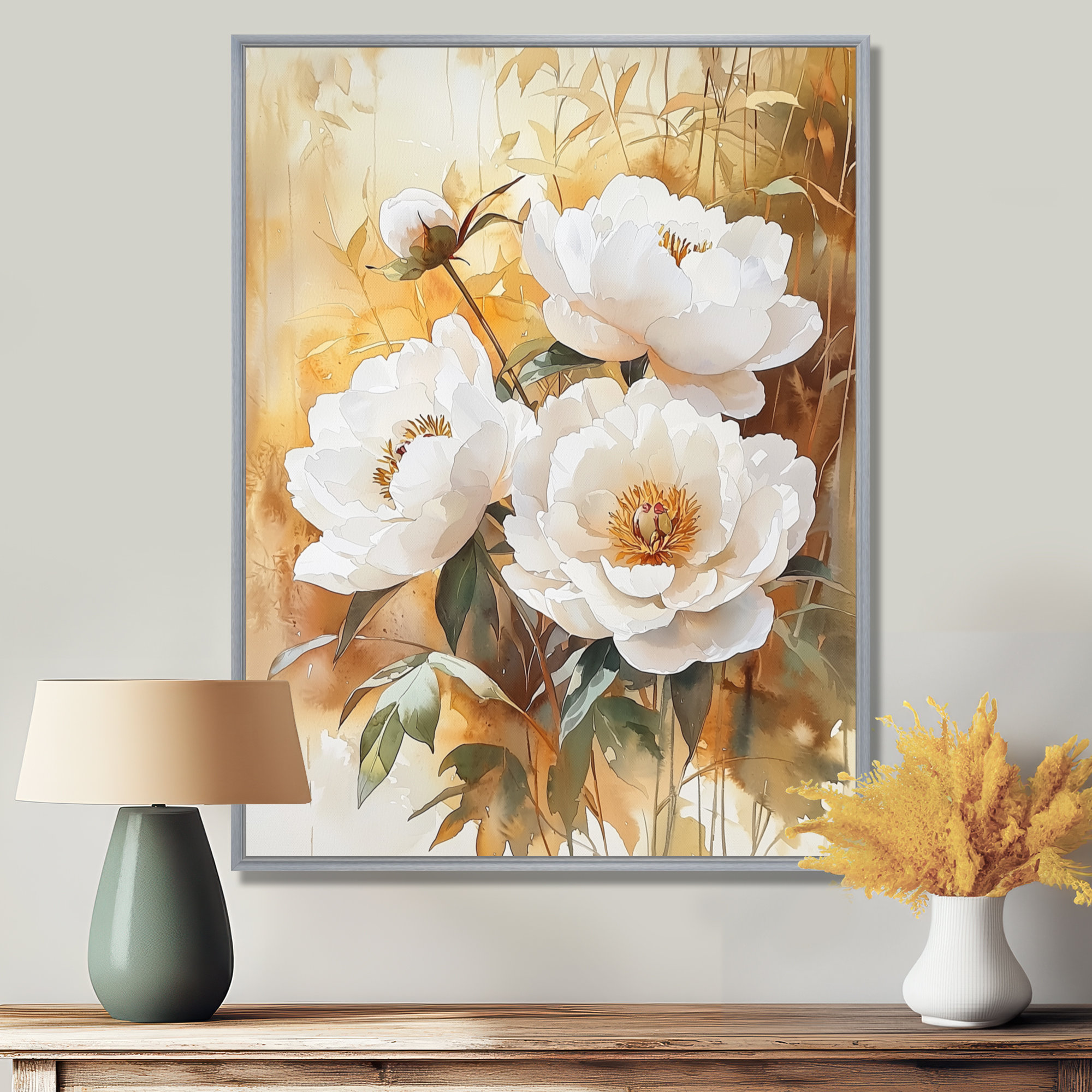 Winston Porter Peonies By The Autumn Willow III - Peonies Canvas Prints ...