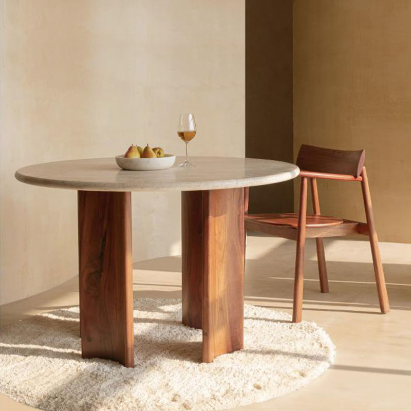 Joss & Main Catalena 47" Stone Dining Table | Wayfair