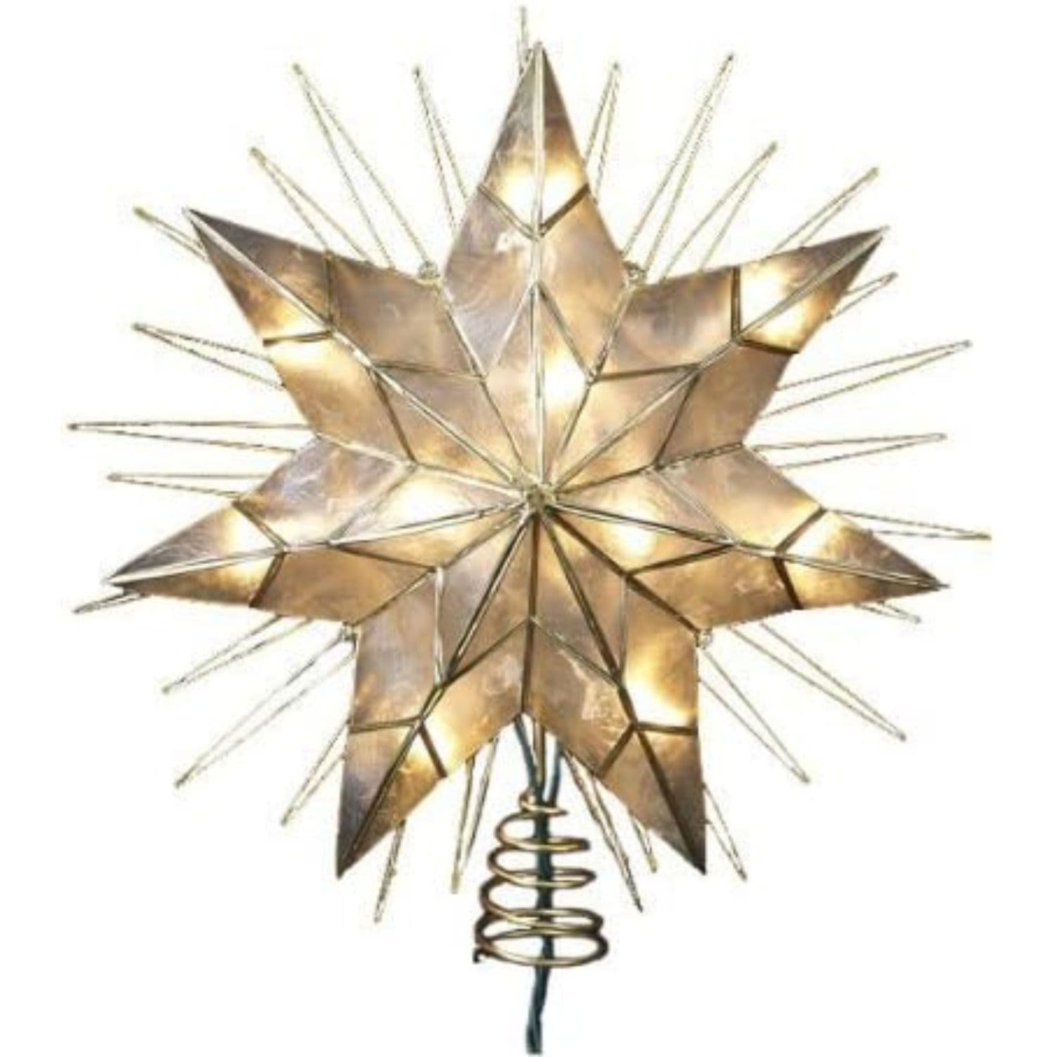 BOPWAY 12" 7-Point Natural Lighted Tree Topper - Wayfair Canada