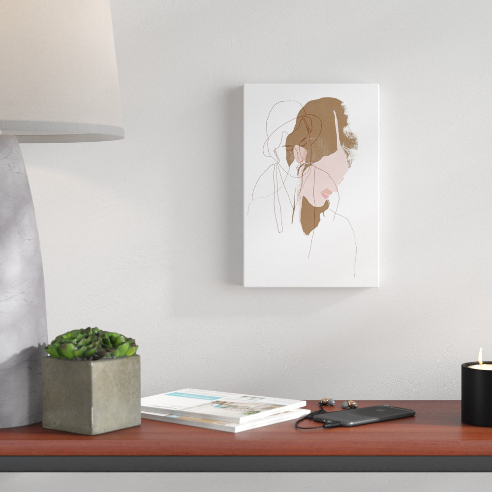 Brayden Studio 'Modern Contour Portrait I' by June Erica Vess - Wrapped ...