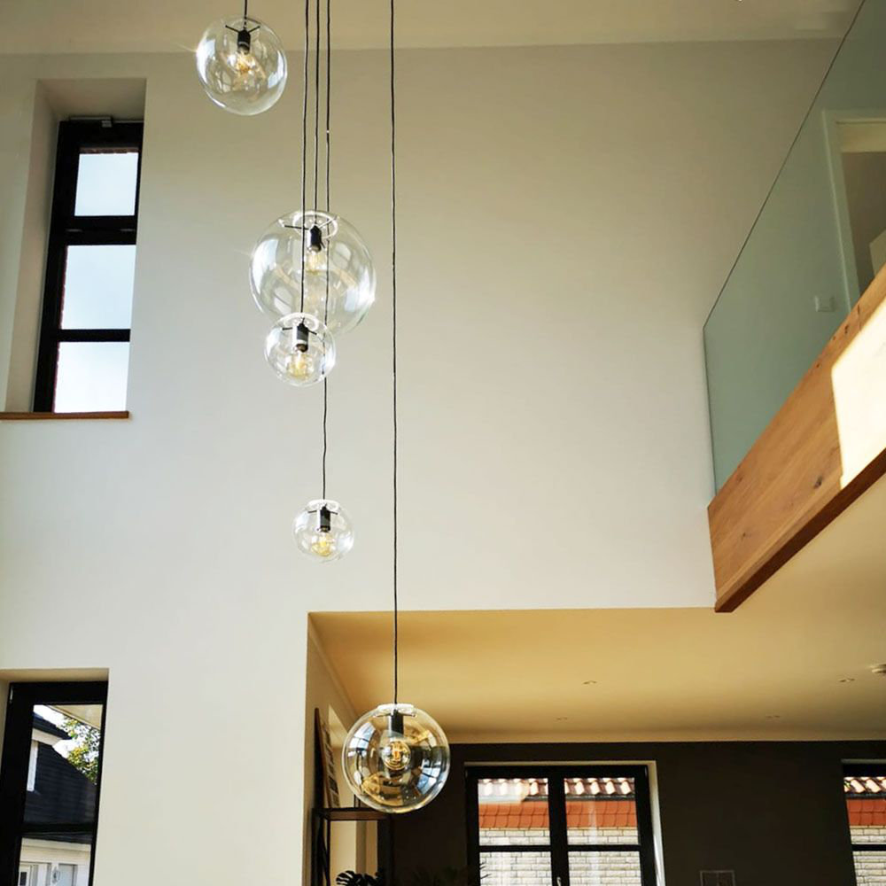s.luce Orb glass ball gallery light 5m suspension | Wayfair.co.uk