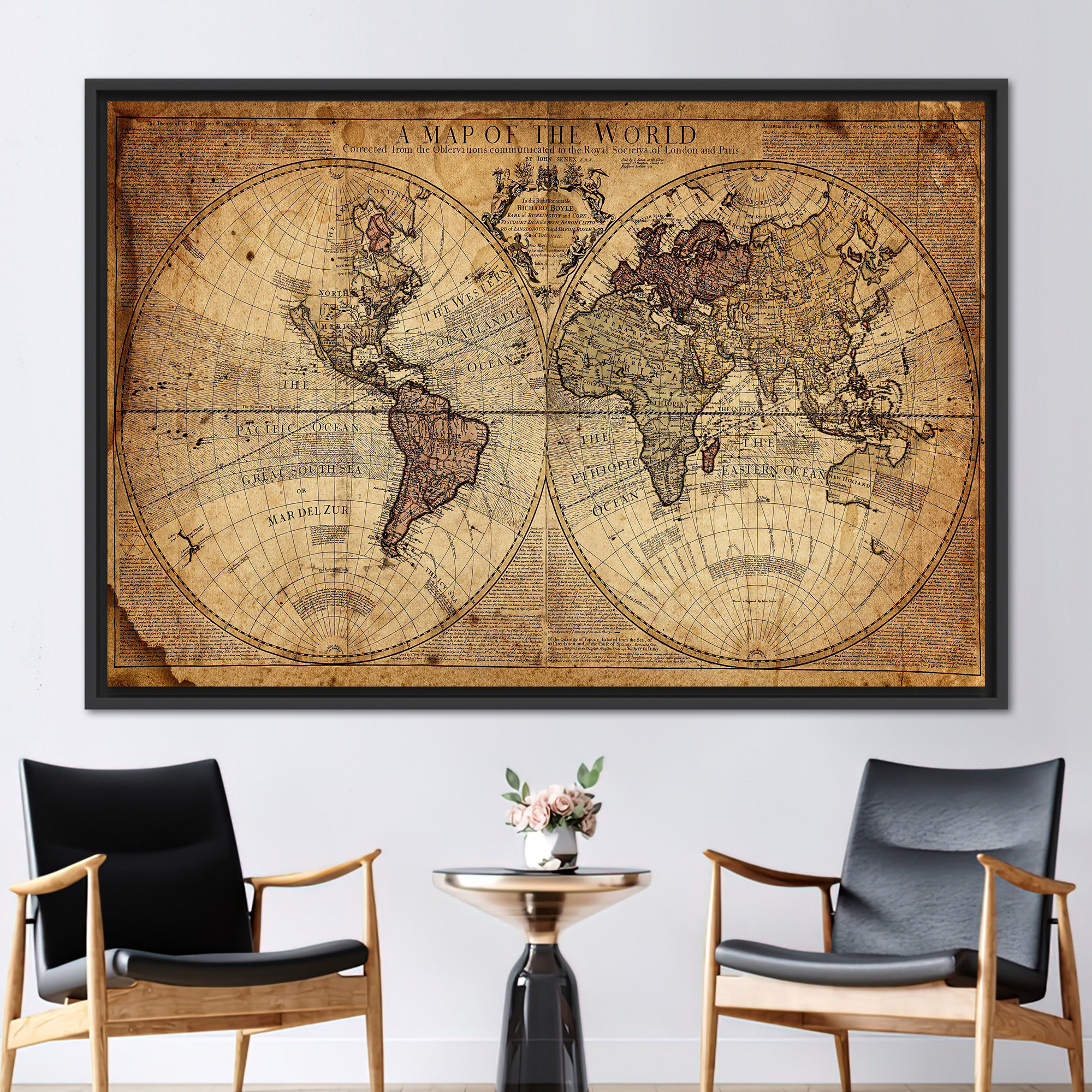Williston Forge Old World Map, Vintage Map Printed, Old World Map Art ...