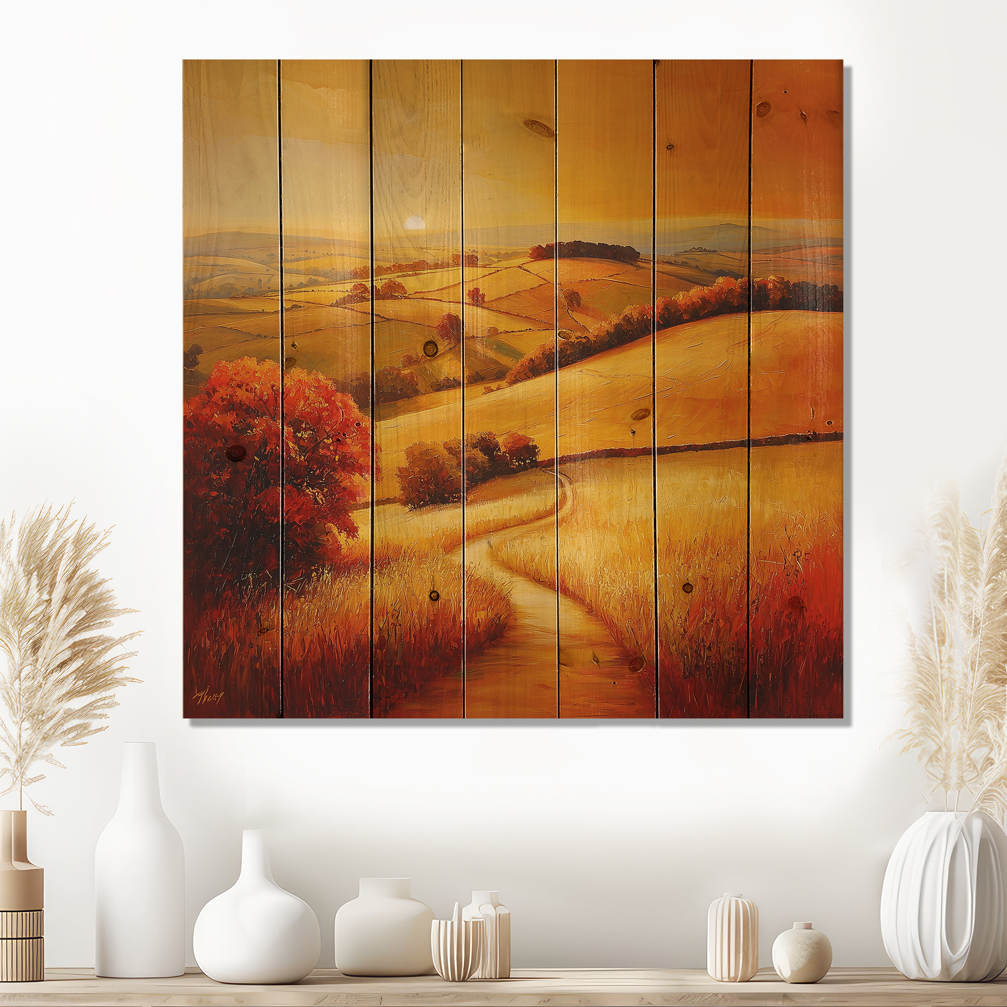 Ophelia & Co. Countryside Golden Hour Over The Hills III - Countryside ...