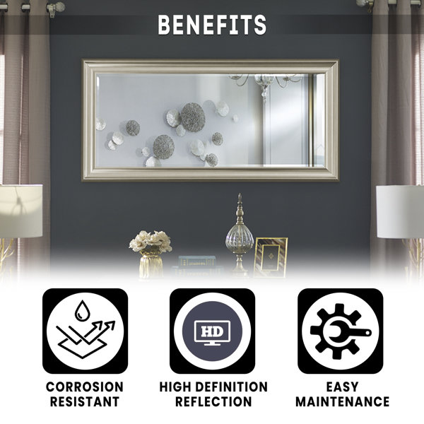 Red Barrel Studio® Duwaine Rectangle Faux Wood Mirror | Wayfair