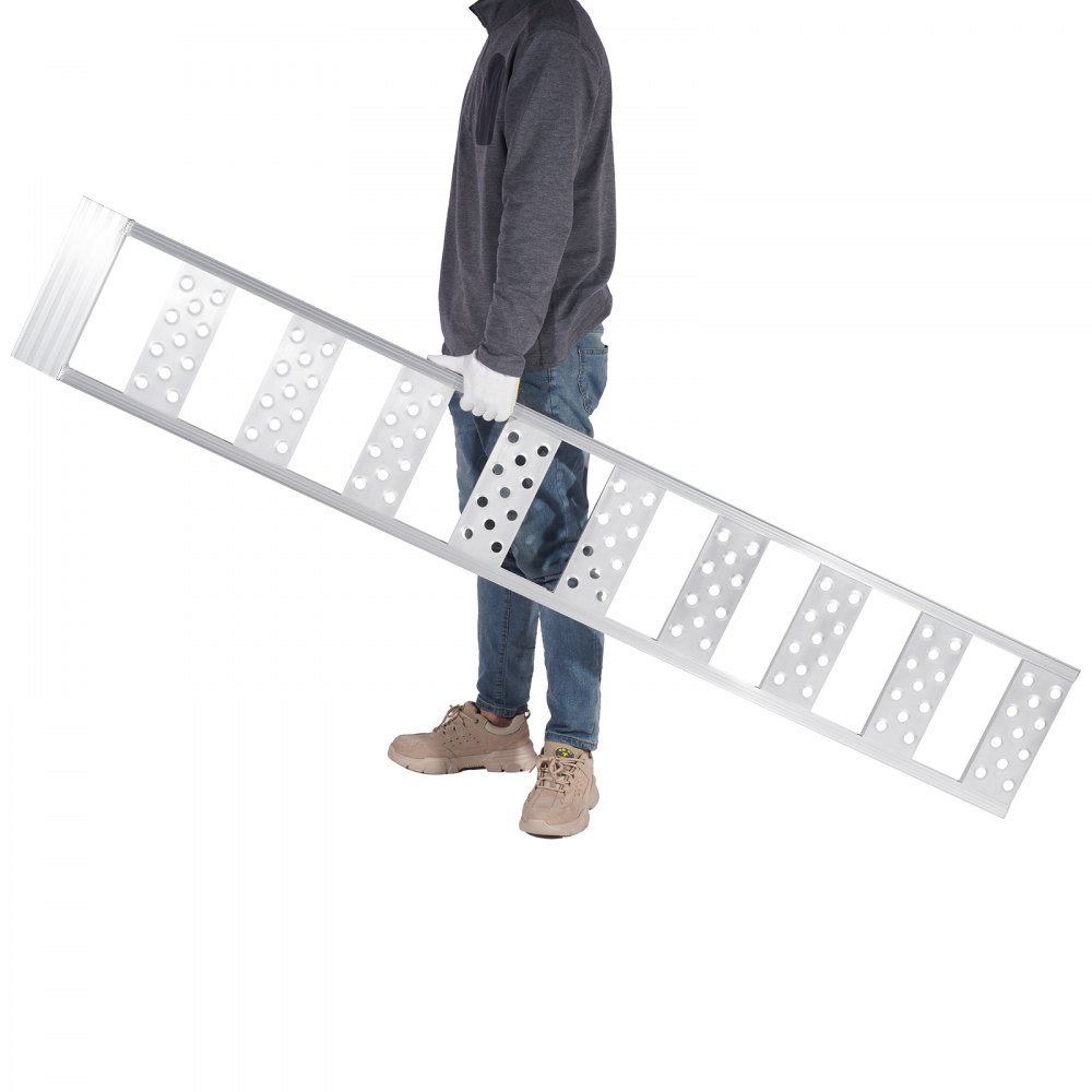 Stellweilan Tessberg Aluminum Ramps, 1250lbs, Straight Ramp with Treads ...