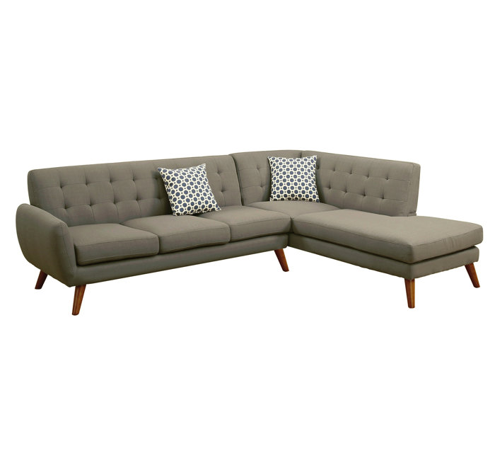George Oliver Millette 3 - Piece Upholstered Sectional & Reviews | Wayfair