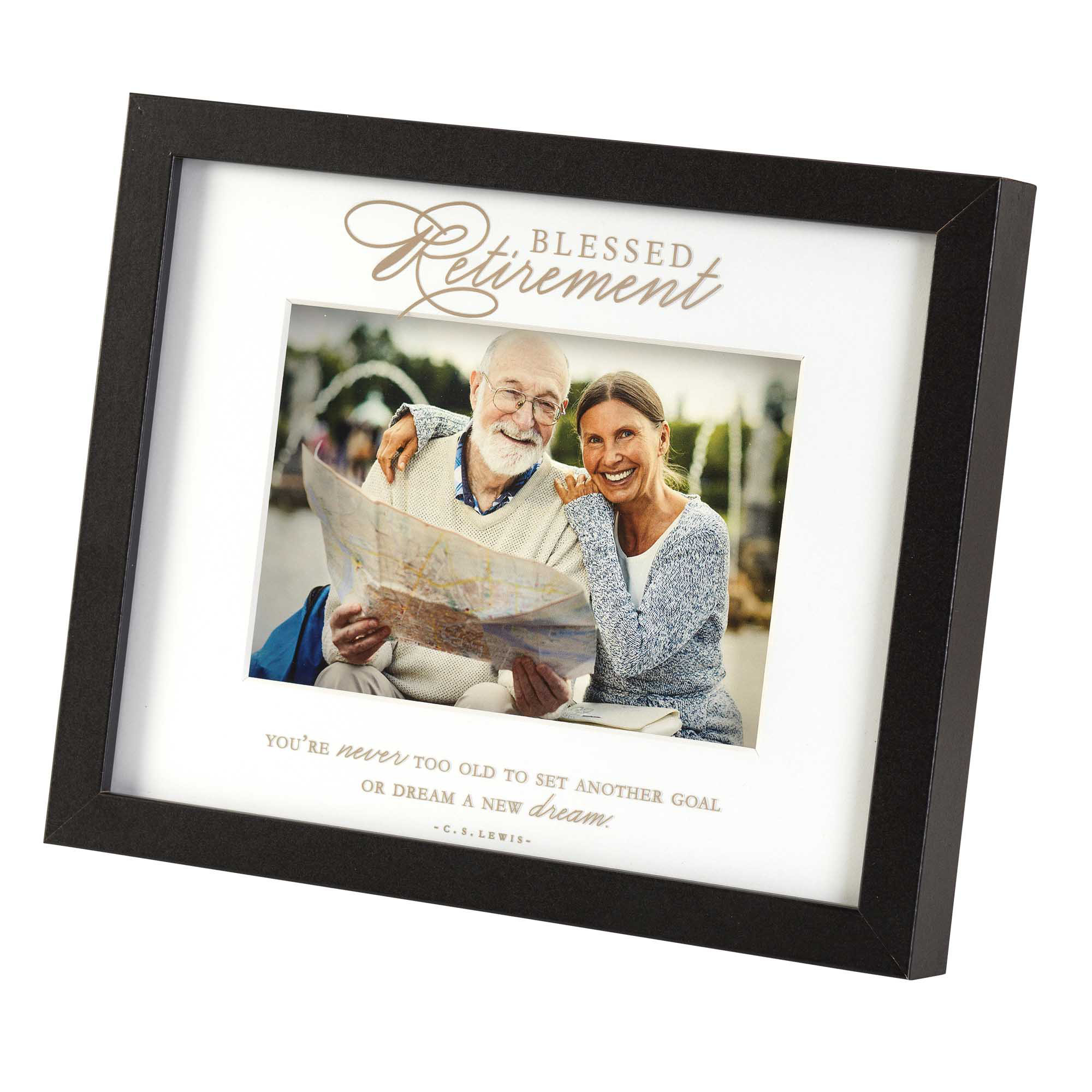 Trinx Framed Wall Art Blessed Retirement 10X8 | Wayfair