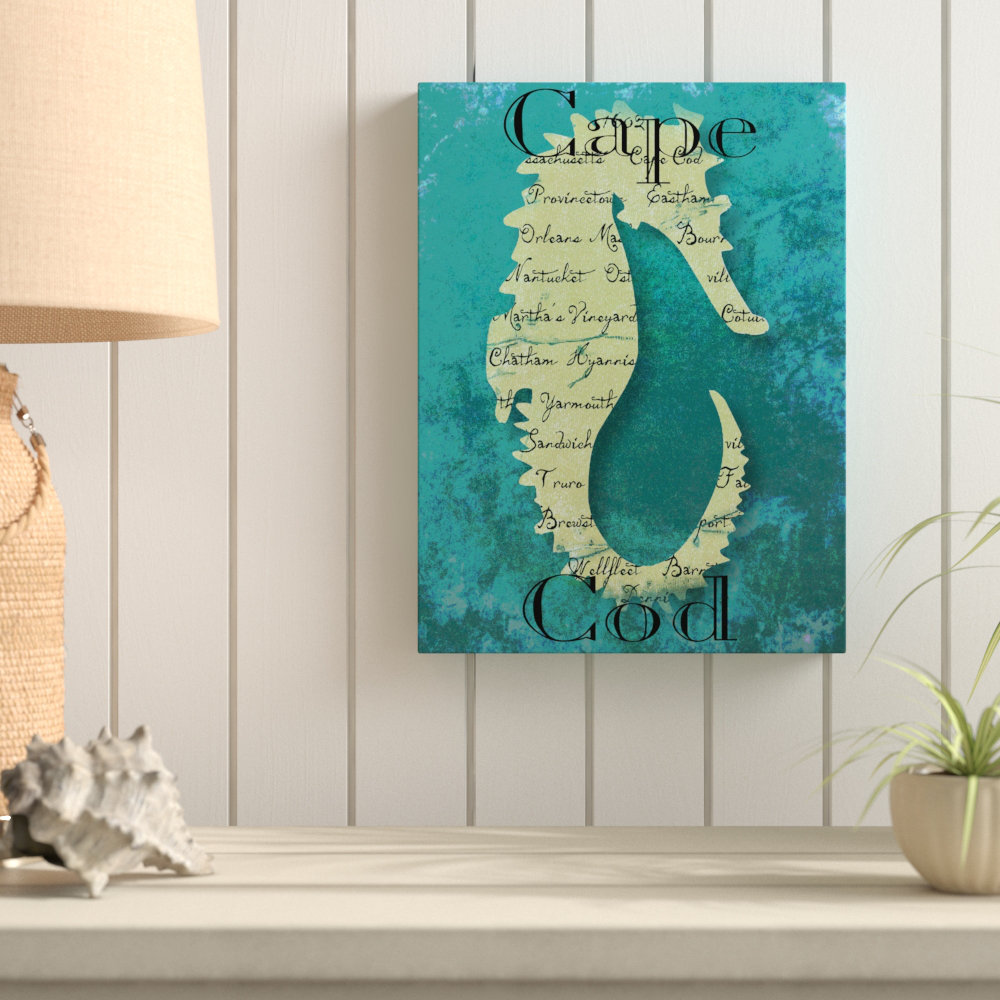 Highland Dunes Sandford Cape Cod Seahorse by Graffitee Studios ...