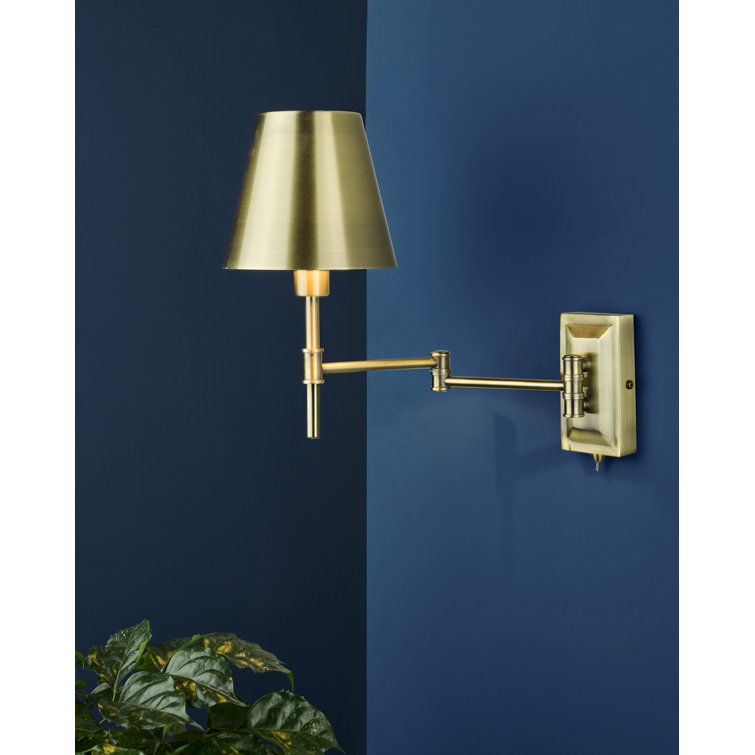 Fairmont Park Kensington 1 Light Swing Arm Wall Light Antique Brass ...