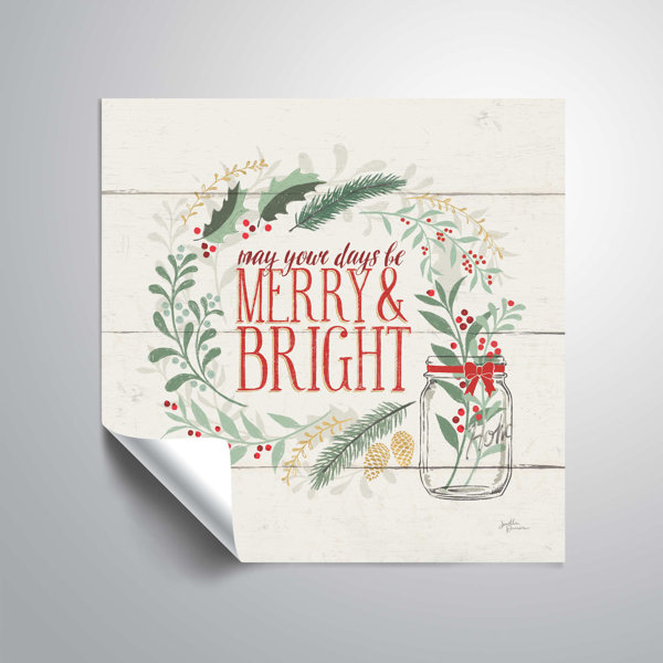 The Holiday Aisle® Text & Numbers Wall Decal | Wayfair