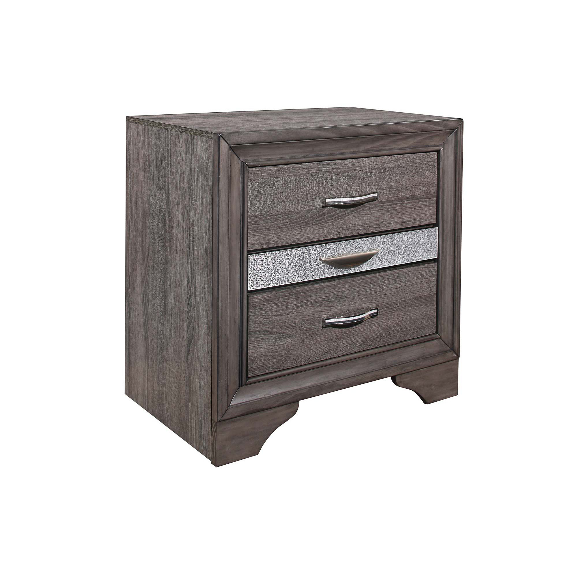 Latitude Run® RYDER SPARKLE GREY NIGHTSTAND, A Stylish And Functional ...