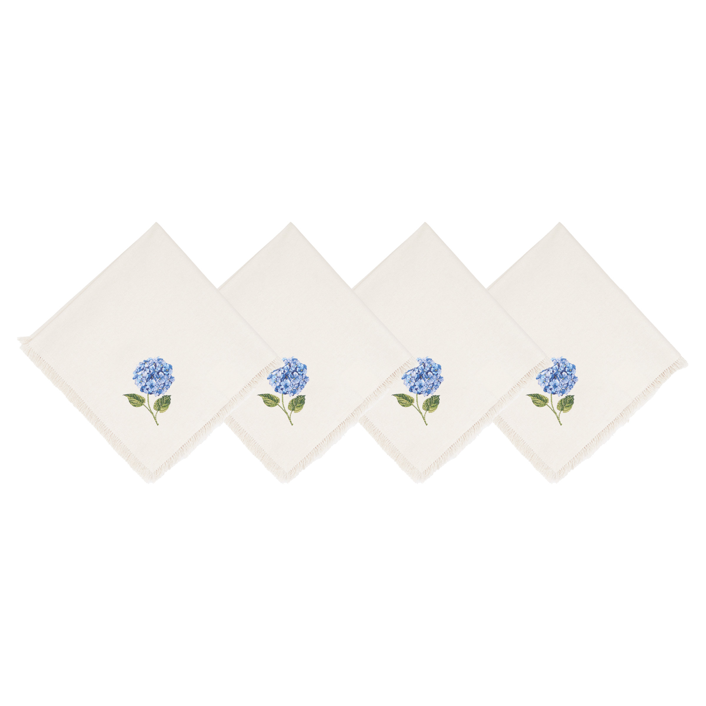 Bay Isle Home™ Summer Hydrangea Napkins Set of 4 | Wayfair