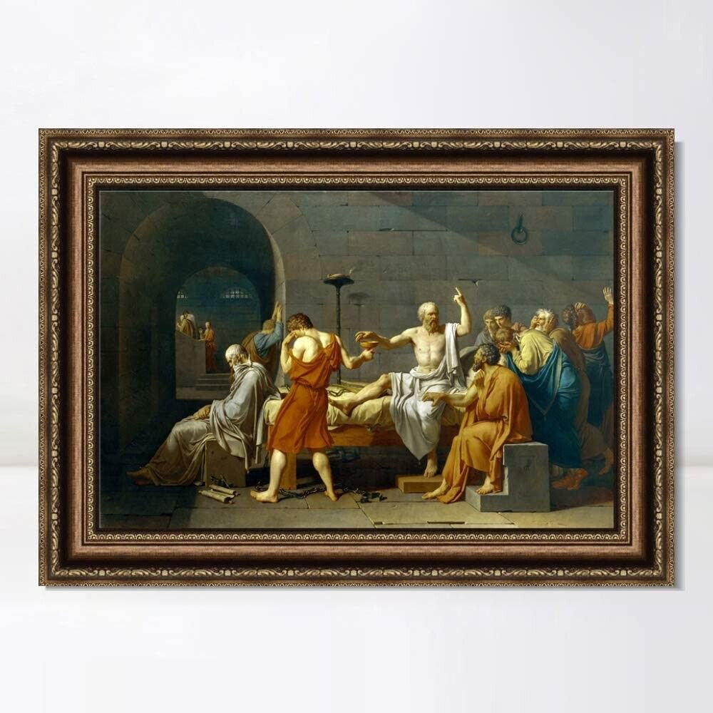 Canora Grey The Death of Socrates by Jacques Louis David by Jacques ...