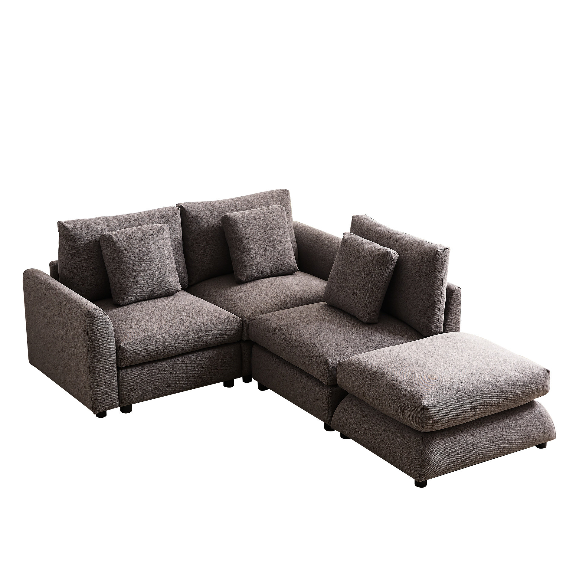 Latitude Run® L-shaped Sleeper - 2.2 Inch Combination Modular , 3 ...