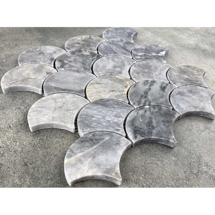 Miletos Stone Collection Marble Grid Mosaic Sheet Wall & Floor Tile ...