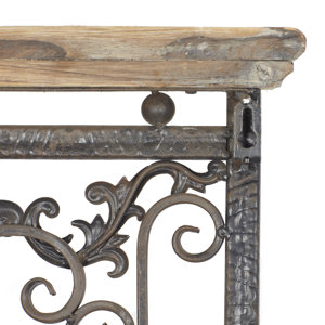 Ophelia & Co. Wood Distressed Door Inspired Ornamental Panel Scroll ...