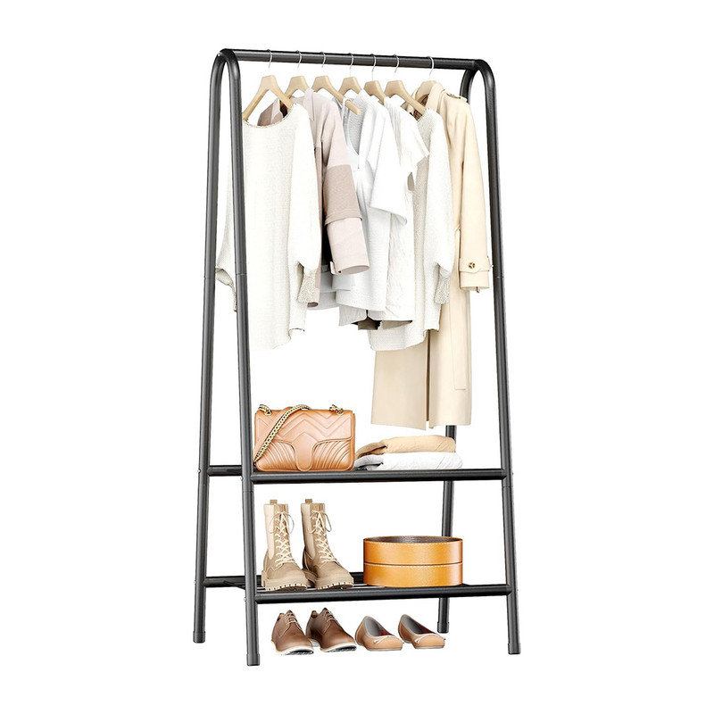 Latitude Run® Portable Metal Small Garment Rack,Clothing Rack with ...