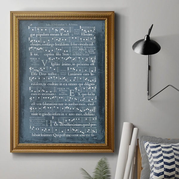 Trinx Graphic Songbook I Framed On Canvas Print - Wayfair Canada