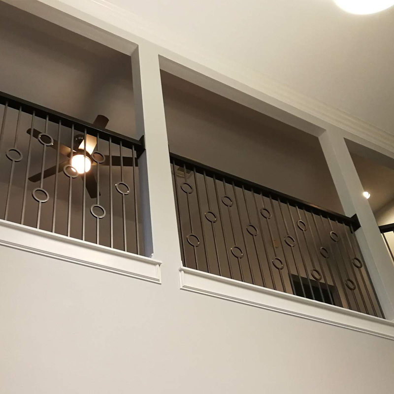 BTERAZ Two Ring Stair Iron Balusters | Wayfair